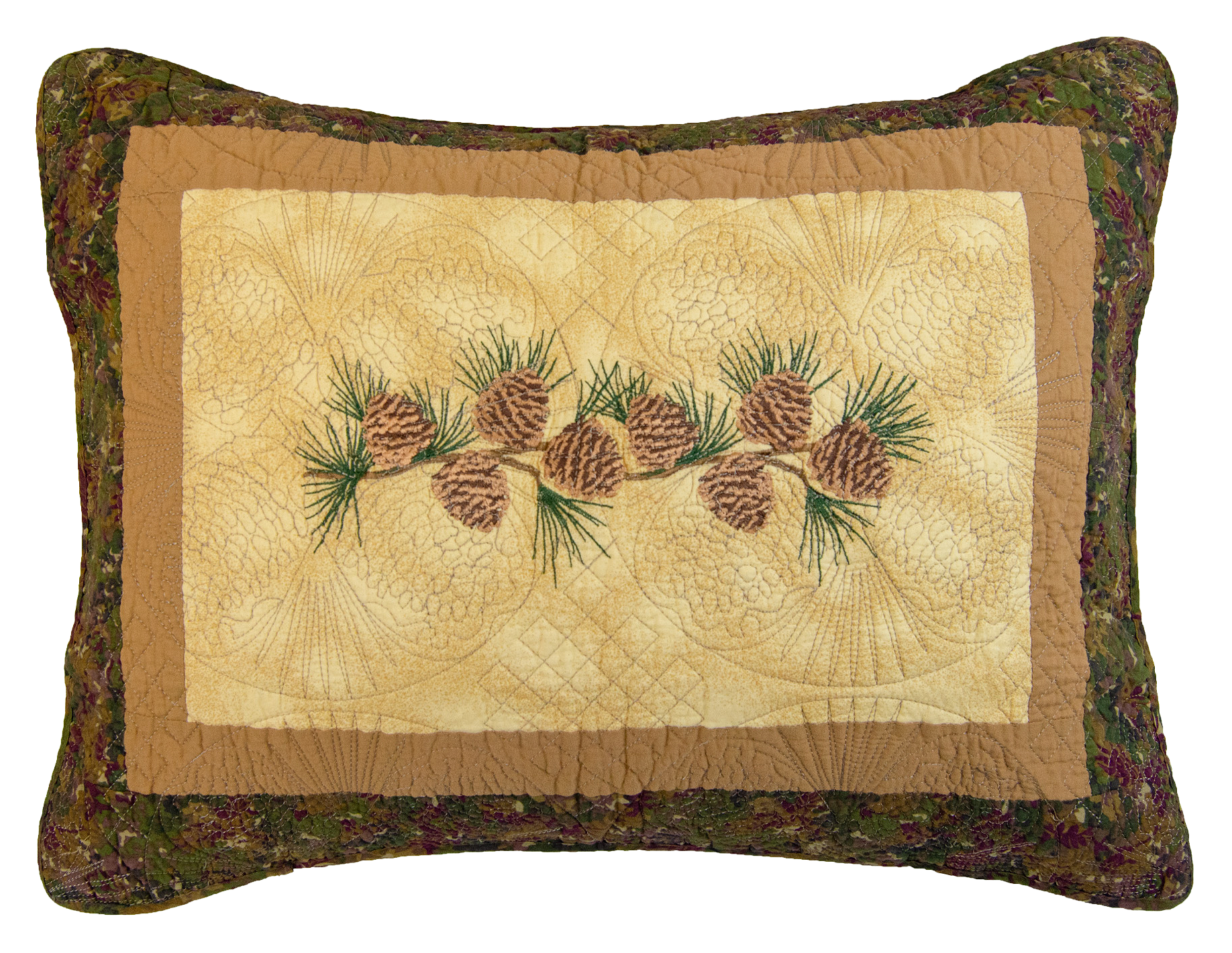 Donna Sharp Cabin Raising Pine Cone Bedding Collection Pillow Sham ...